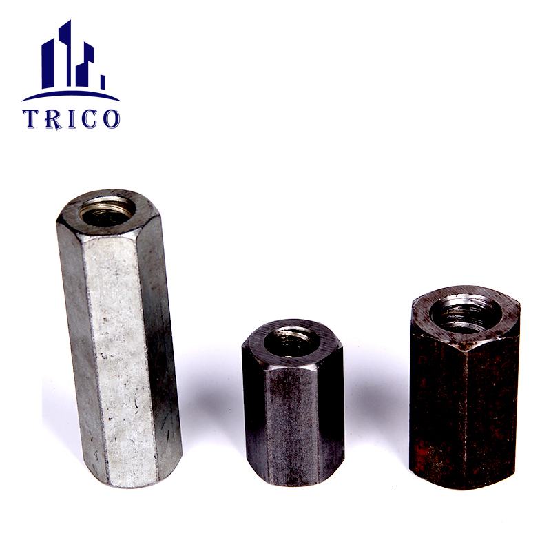 Formwork Accessories Cast Iron Hex Nut Connection Nut for Steel Tie Rod ...