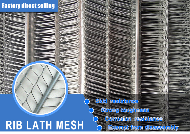 Hot Dip Galvanized Formwork Steel Mesh Rib Lath