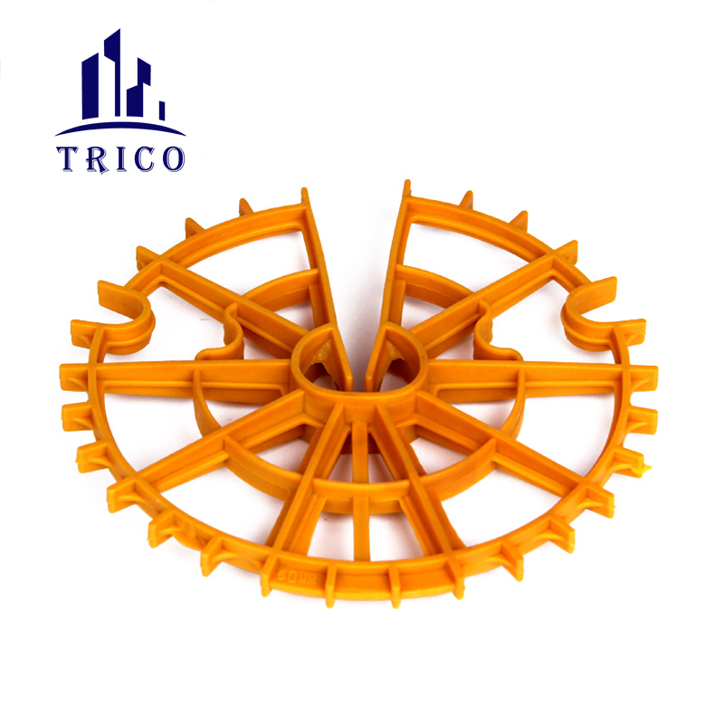 Concrete Plastic Fittings Plastic Wheel Spacer │ Plastic Safety Rebar ...