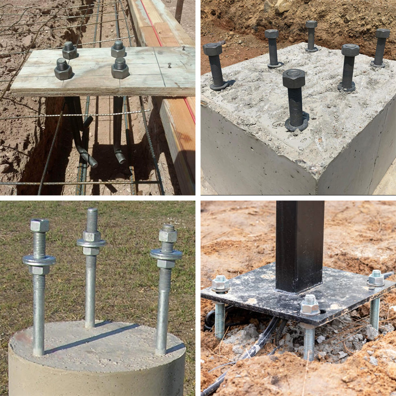 L Shaped Anchor Bolt With Nuts And Washer L Shaped Anchor Bolt With Nuts And Washer